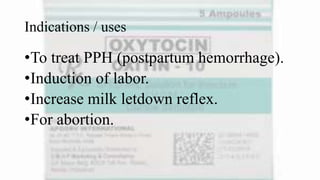 Drugs used in hormonal disorders & supplementation etc | PPTX