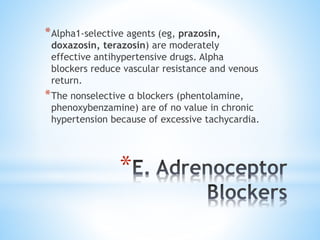 Drugs Used in Hypertension | PPTX