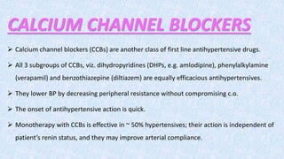 Drugs used in hypertension | PPT