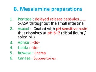 Drugs used in IBD (Pharmacology).pptx