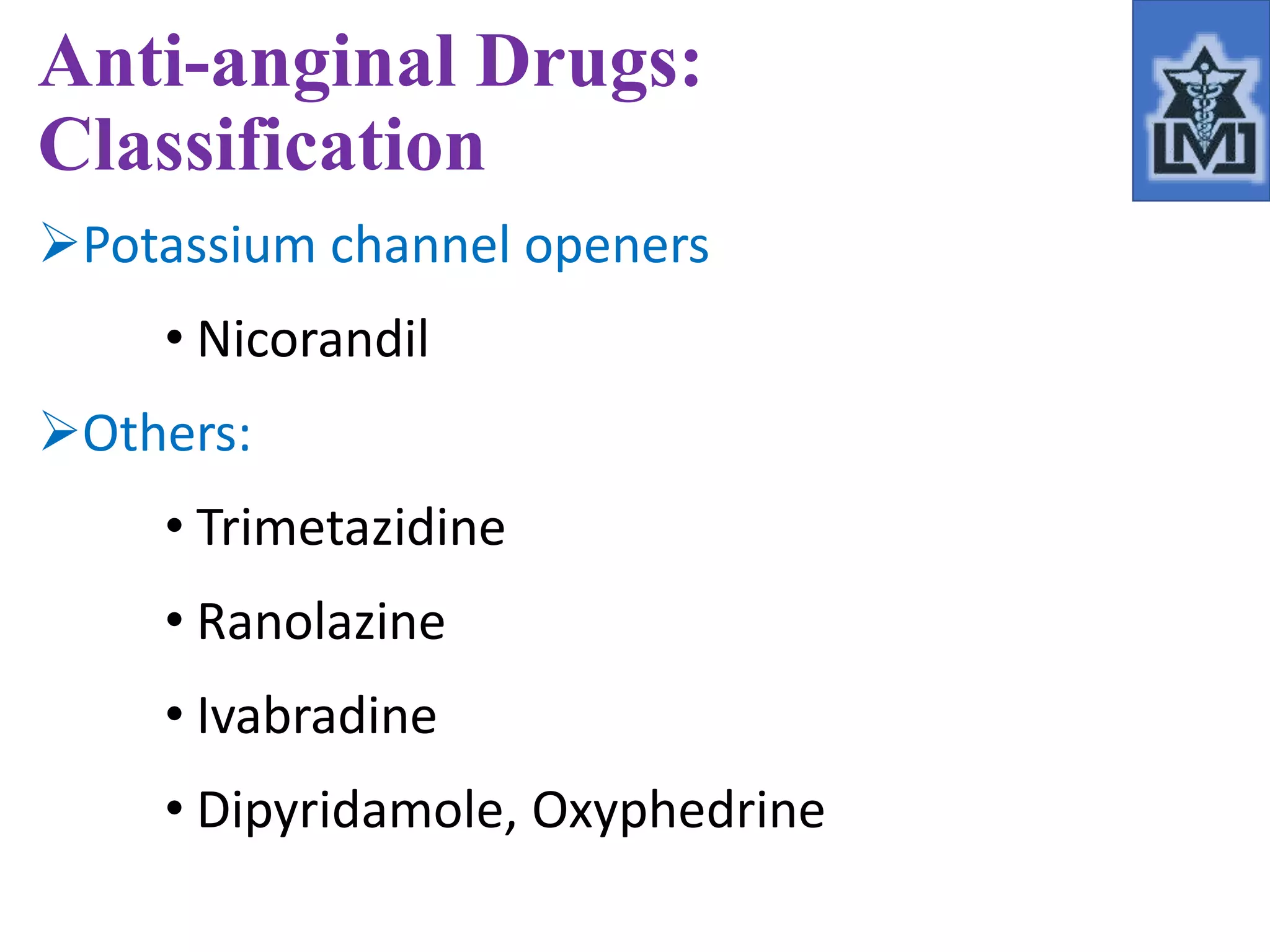 Drugs used in ischaemic heart disease 1 | PPTX