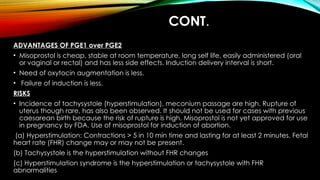drugs used in labour i.e. used to initiate and augmentation of ...