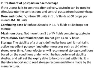 Drugs used in labour For Nurses and Midwives | PPTX