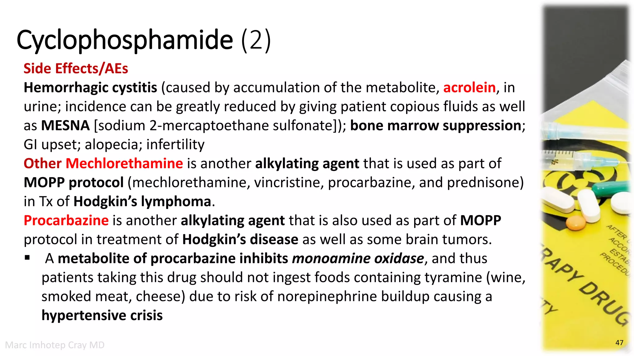 Drugs Used in Neoplastic Disorders | PDF
