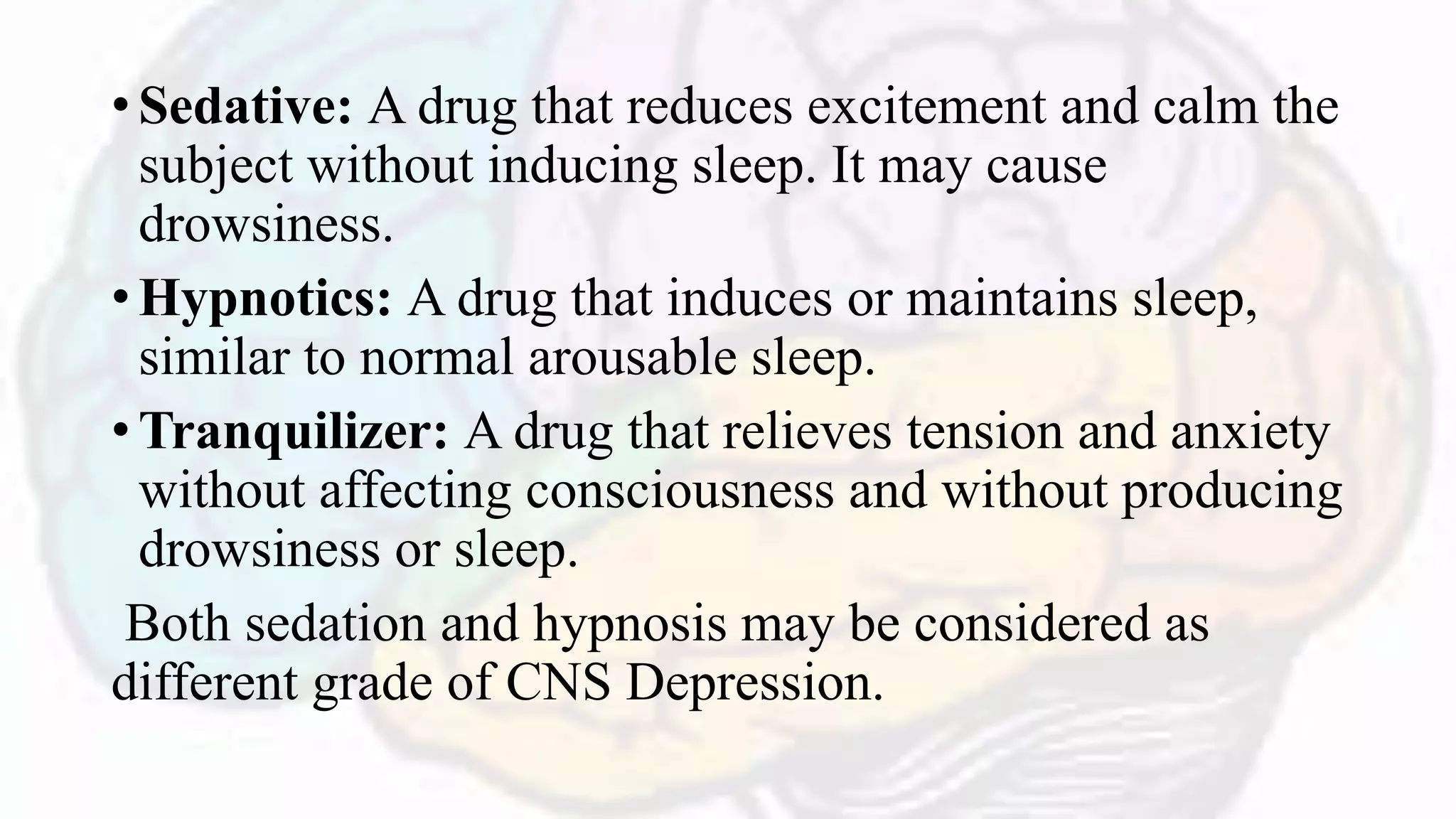 Drugs used in nervous system | PPTX