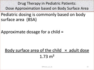 Drugs used in pediatrics | PPTX