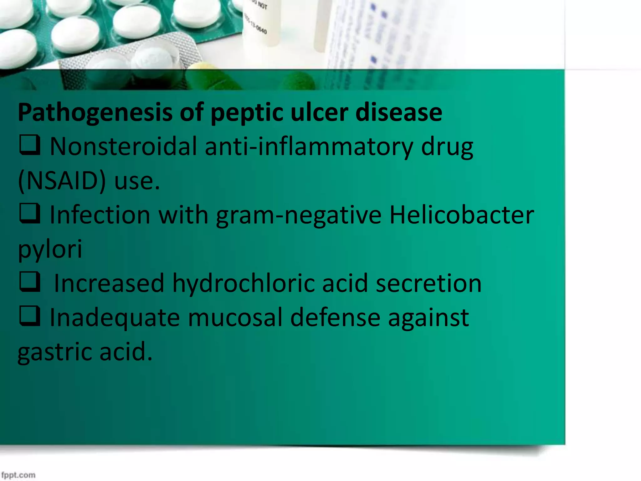 Drugs used in peptic ulcer | PPTX