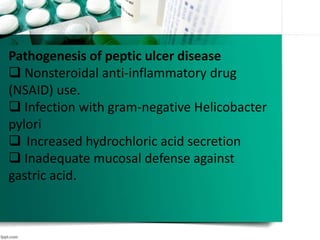 Drugs used in peptic ulcer | PPTX
