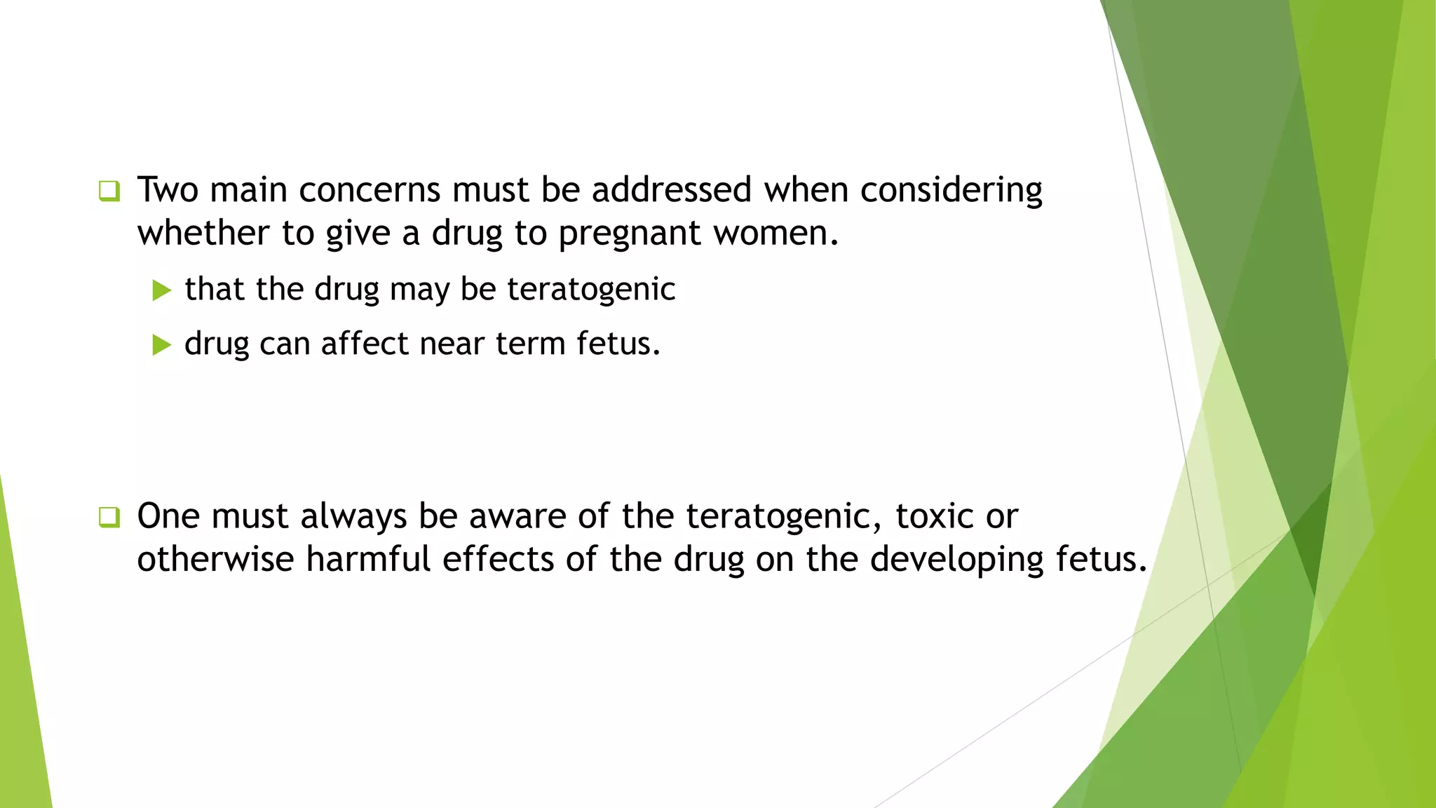 Drugs used in pregnancy | PPTX