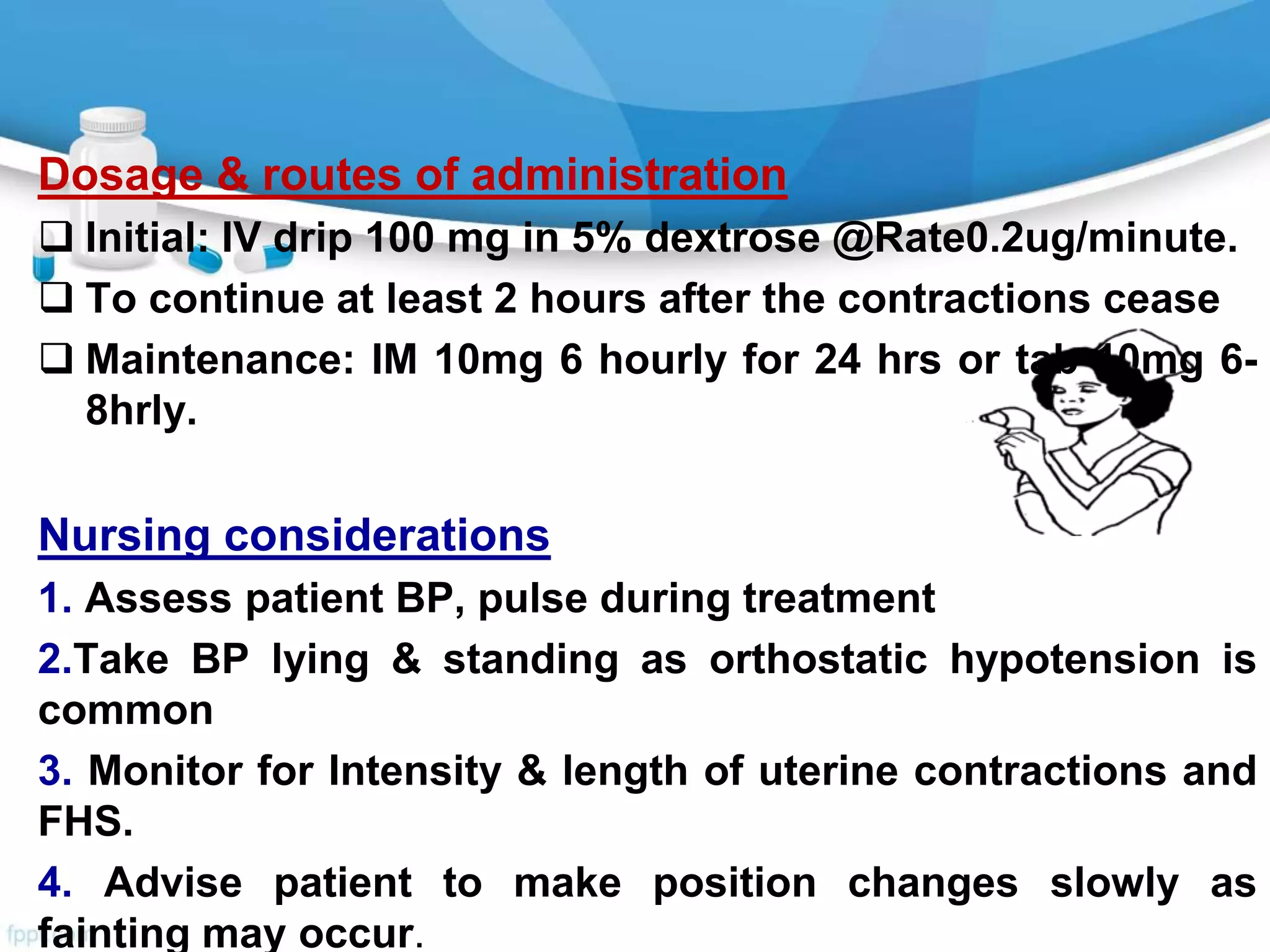 Drugs used in pregnancy, labour and puerperium | PPT