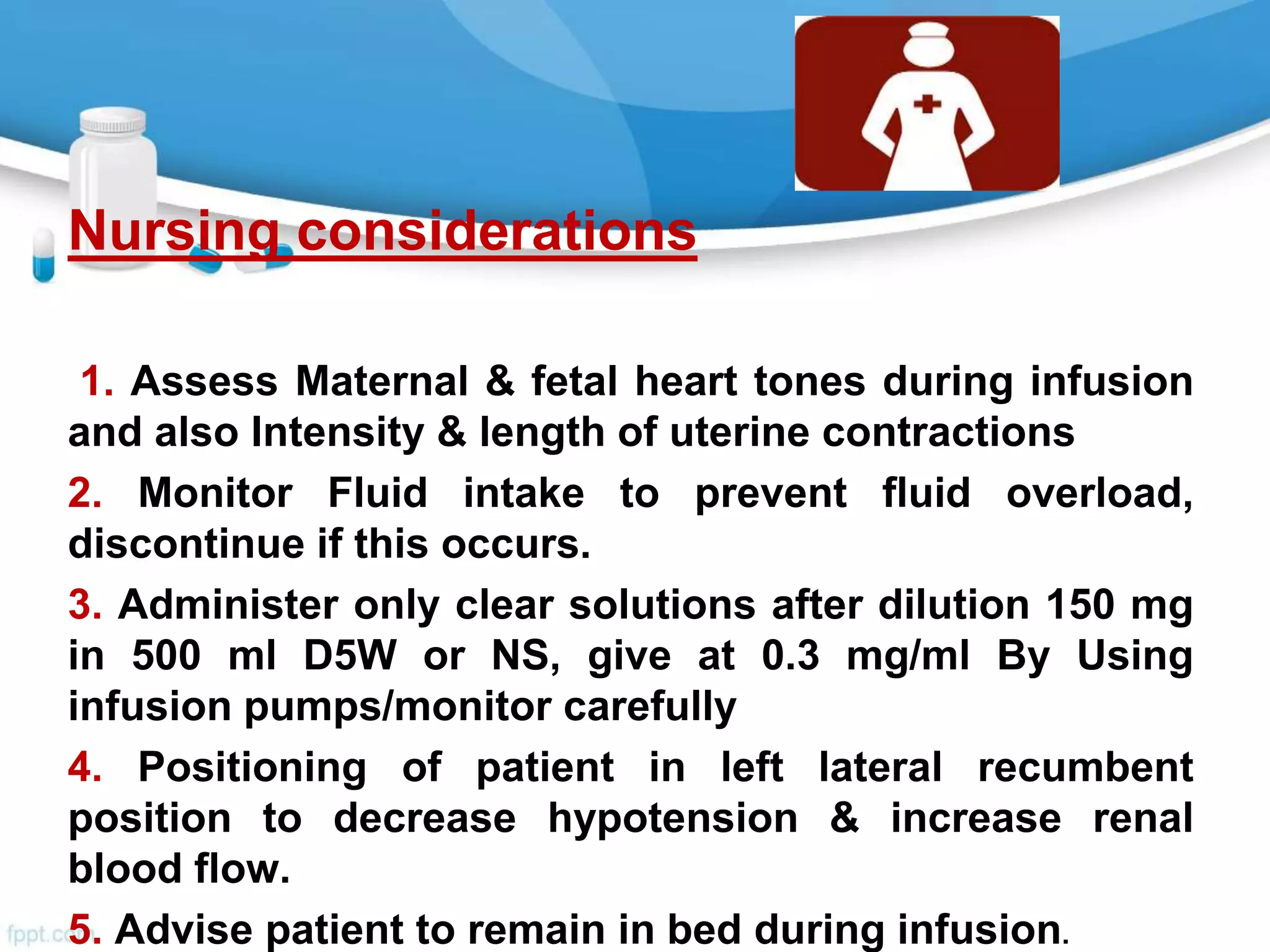 Drugs used in pregnancy, labour and puerperium | PPT