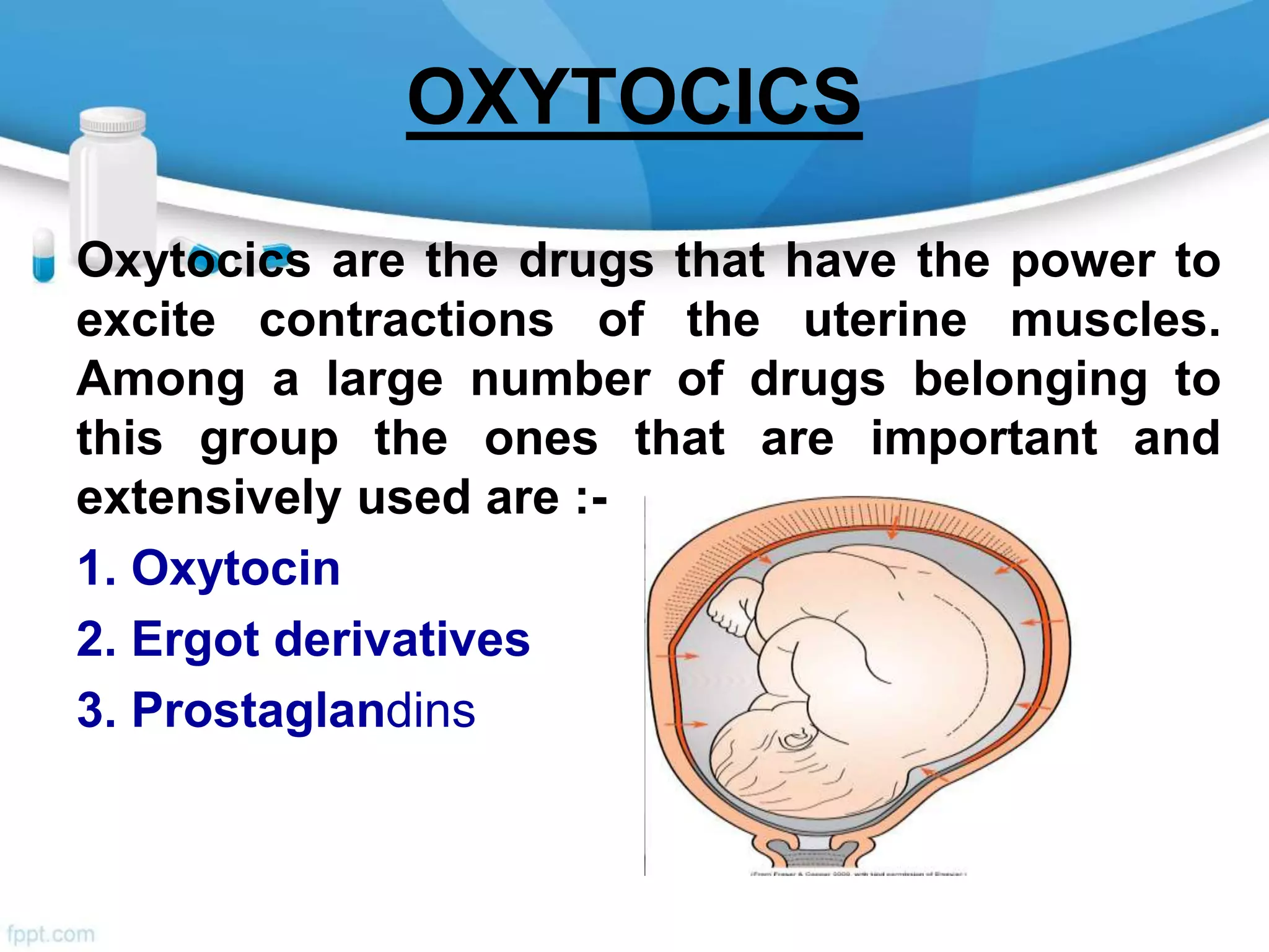 Drugs used in pregnancy, labour and puerperium | PPT