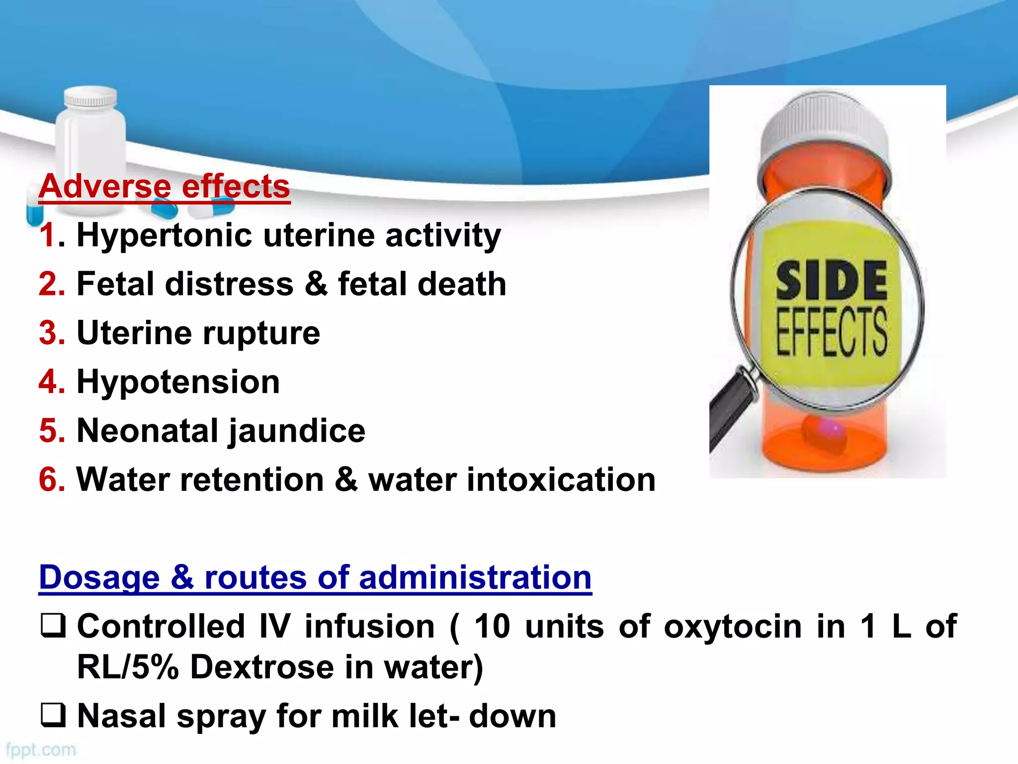 Drugs used in pregnancy, labour and puerperium | PPT