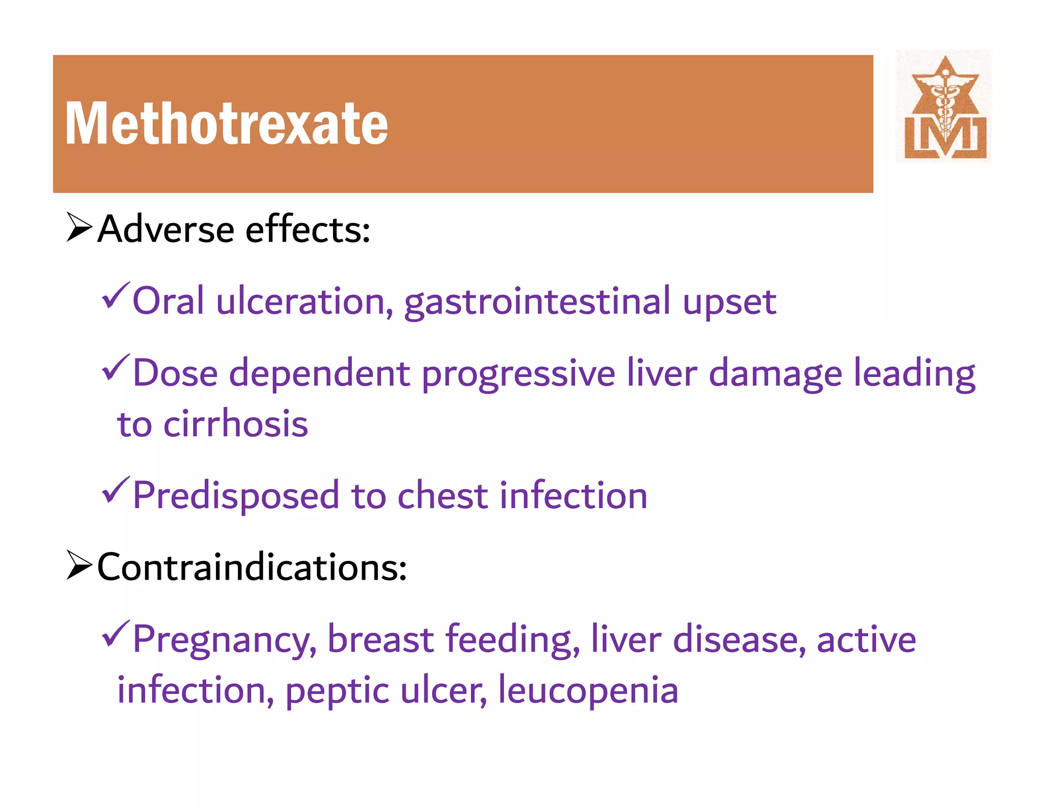 Drugs used in treatment of rheumatoid arthiritis | PDF