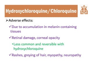 Drugs used in treatment of rheumatoid arthiritis | PDF