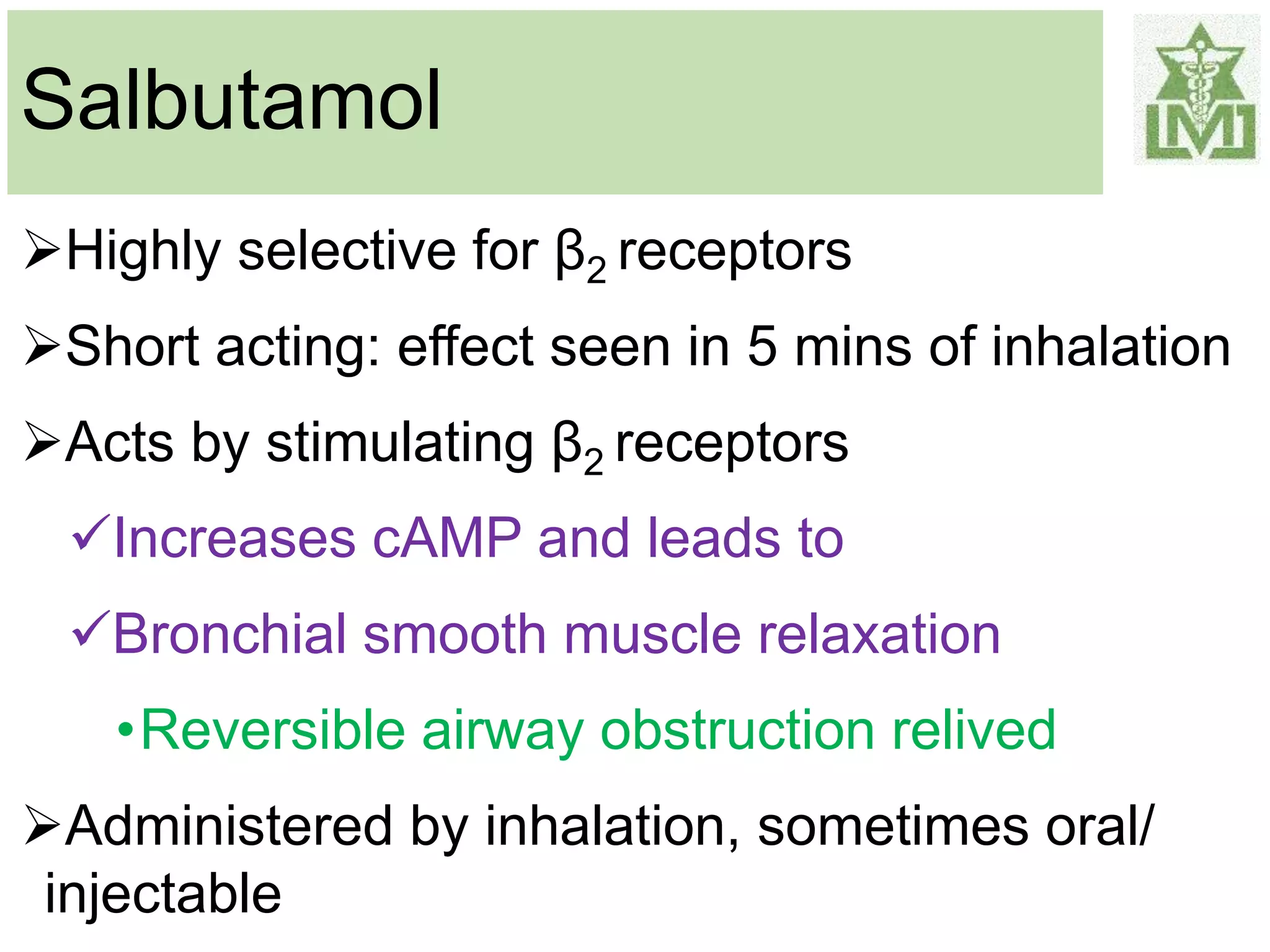 Drugs used in respiratory disorders | PPTX