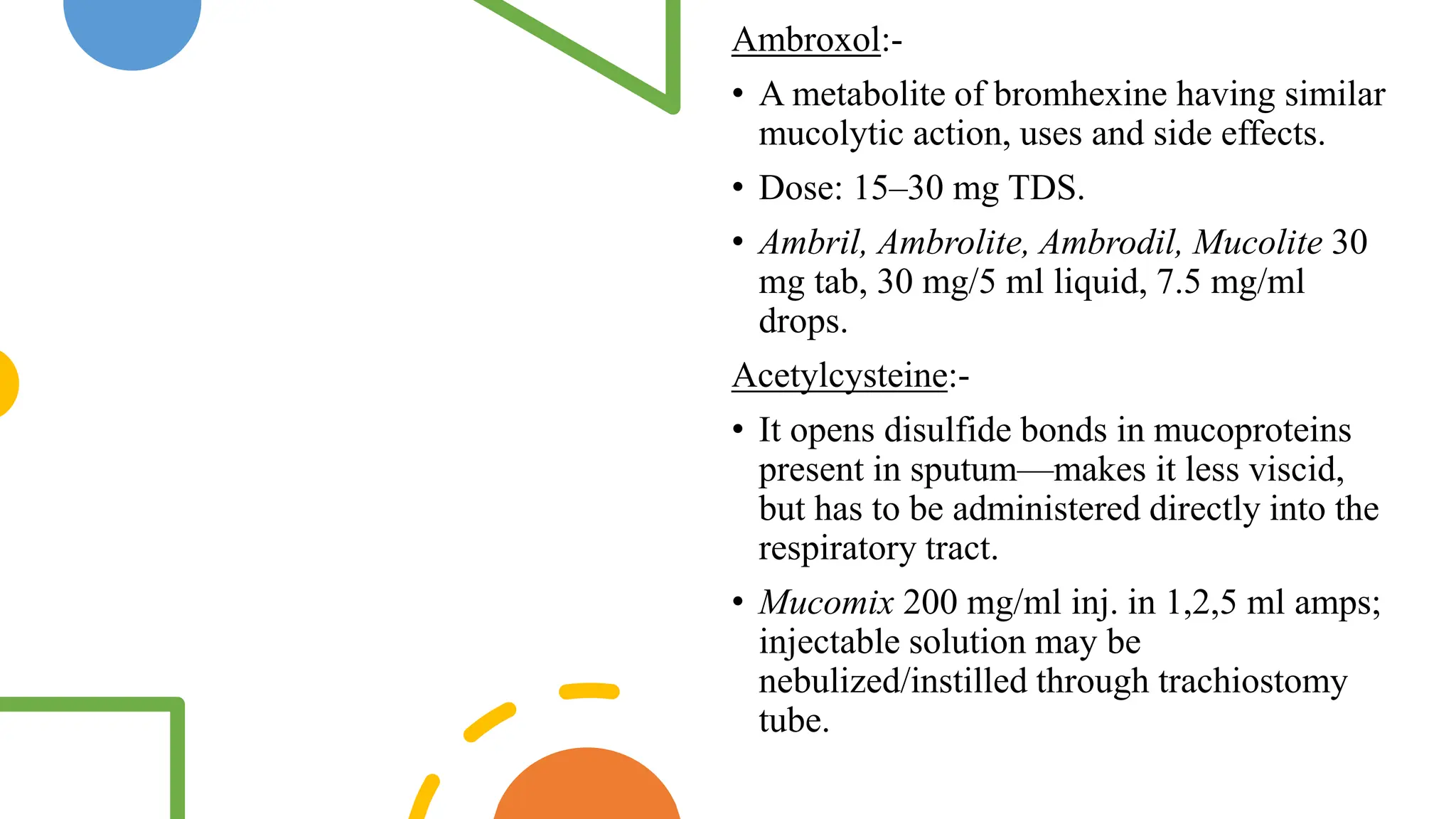 drugs used in respiratory system .pptx