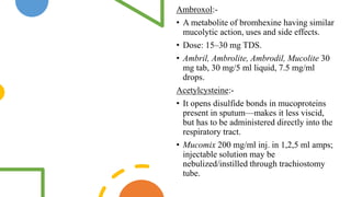 drugs used in respiratory system .pptx
