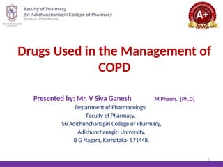Drugs used in the management of COPD.pptx