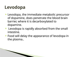 DRUGS USED IN THE MANAGEMENT OF PARKINSONISM.pptx
