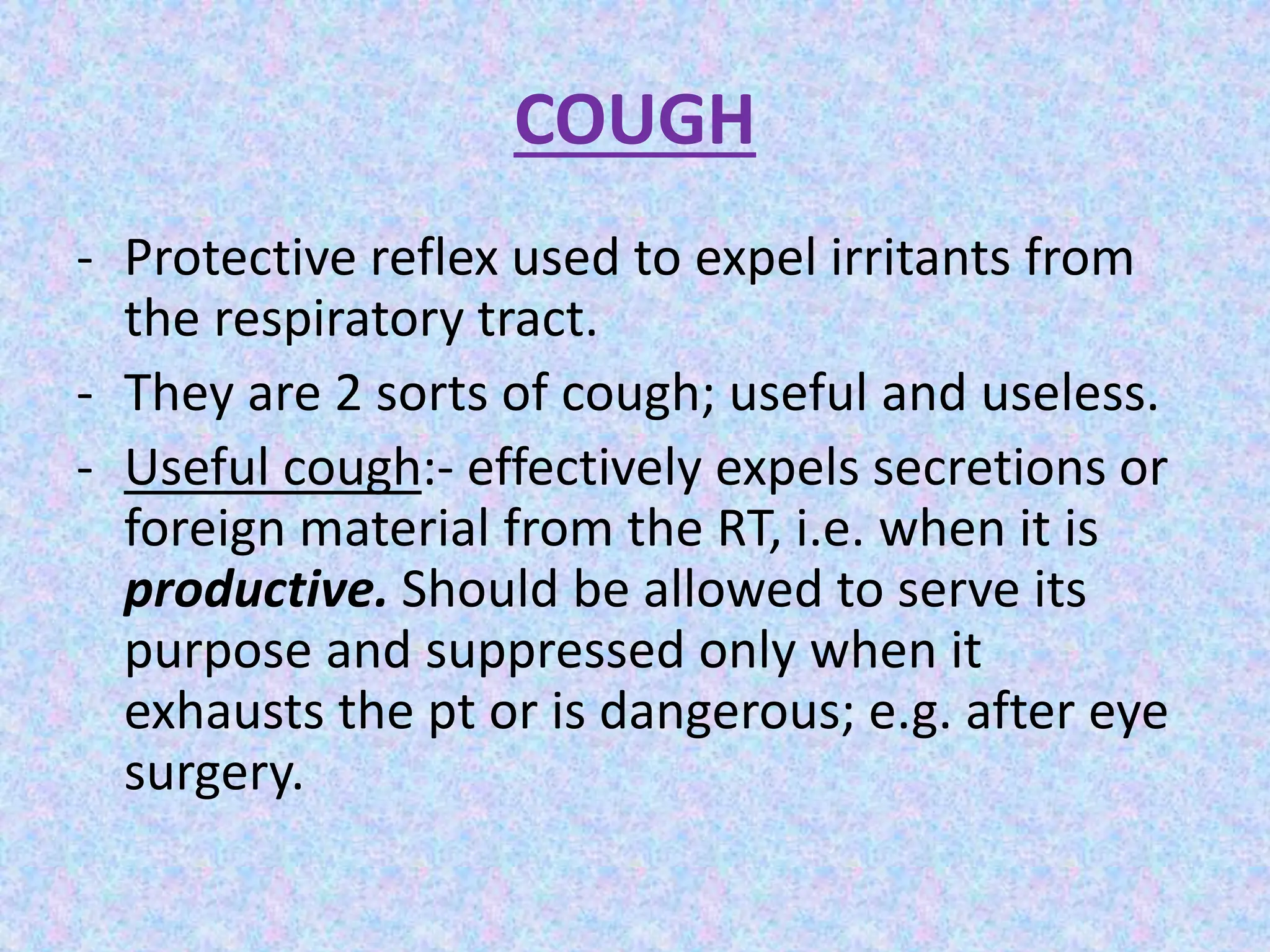 DRUGS USED IN THE RESPIRATORY SYSTEM - Copy - Copy - Copy.ppt
