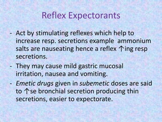 DRUGS USED IN THE RESPIRATORY SYSTEM - Copy - Copy - Copy.ppt