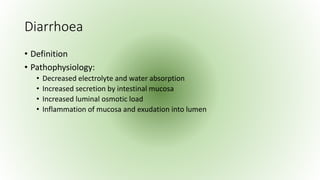 Drugs used in treatment of diarrhoea | PPTX