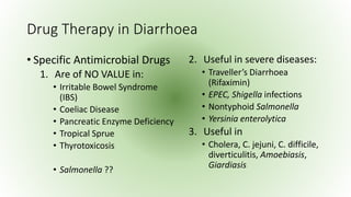Drugs used in treatment of diarrhoea | PPTX