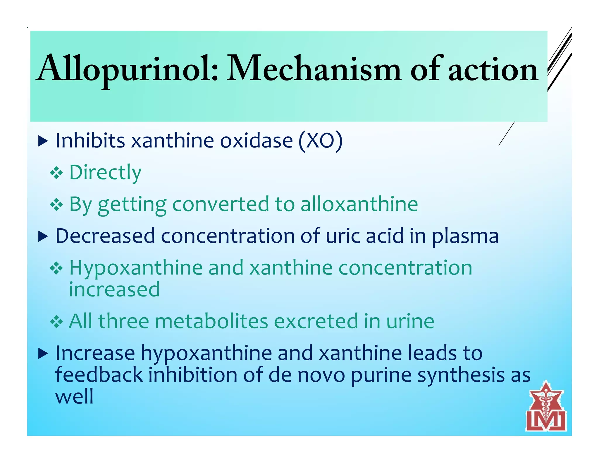Drugs used in treatment of gout | PDF
