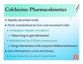 Drugs used in treatment of gout | PDF