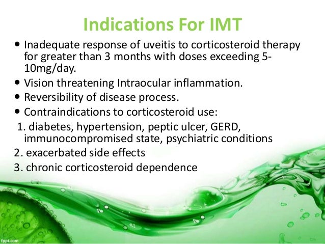 Drugs used in uveitis capt ferdous