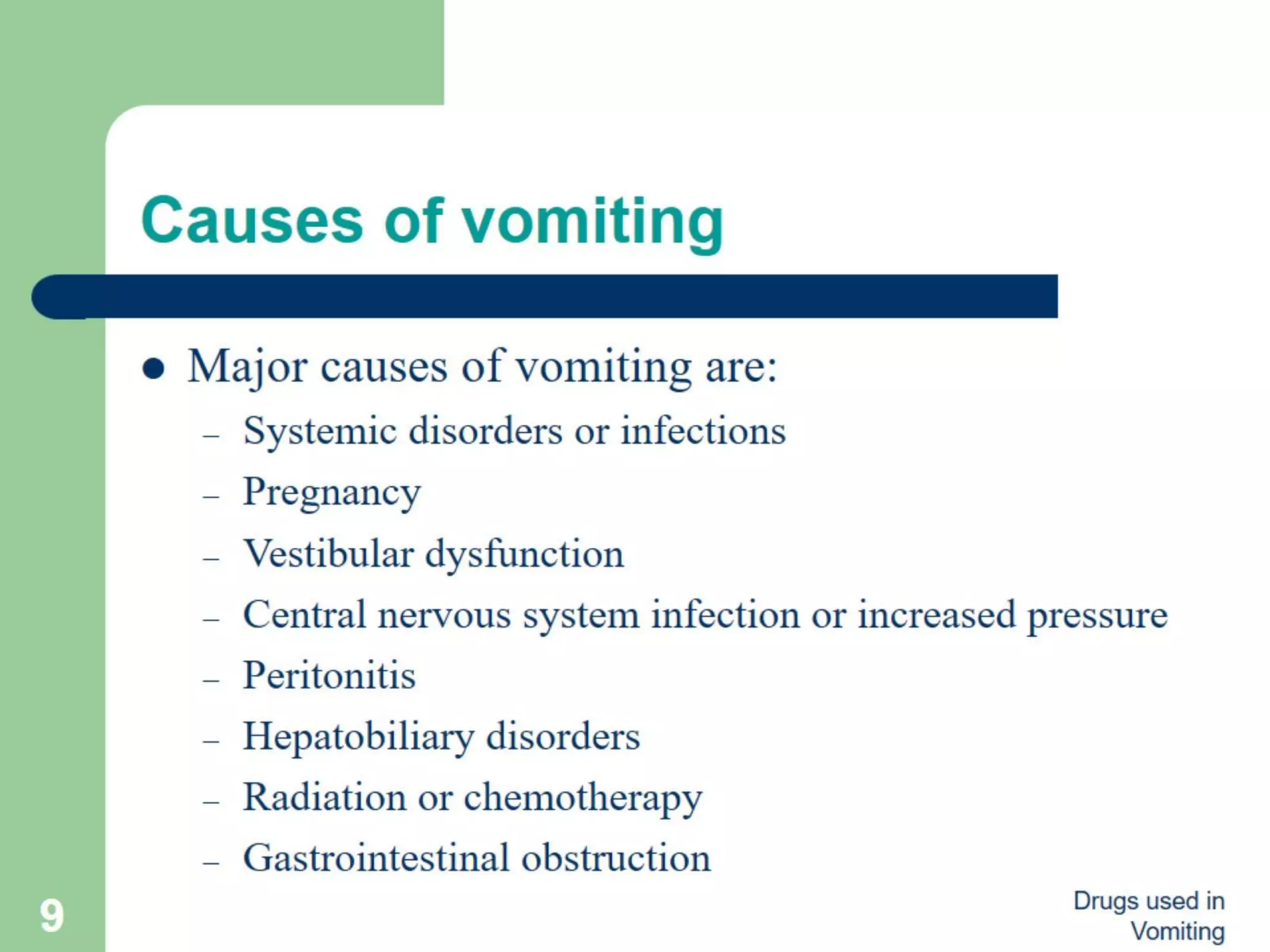 Drugs used in vomiting | PDF