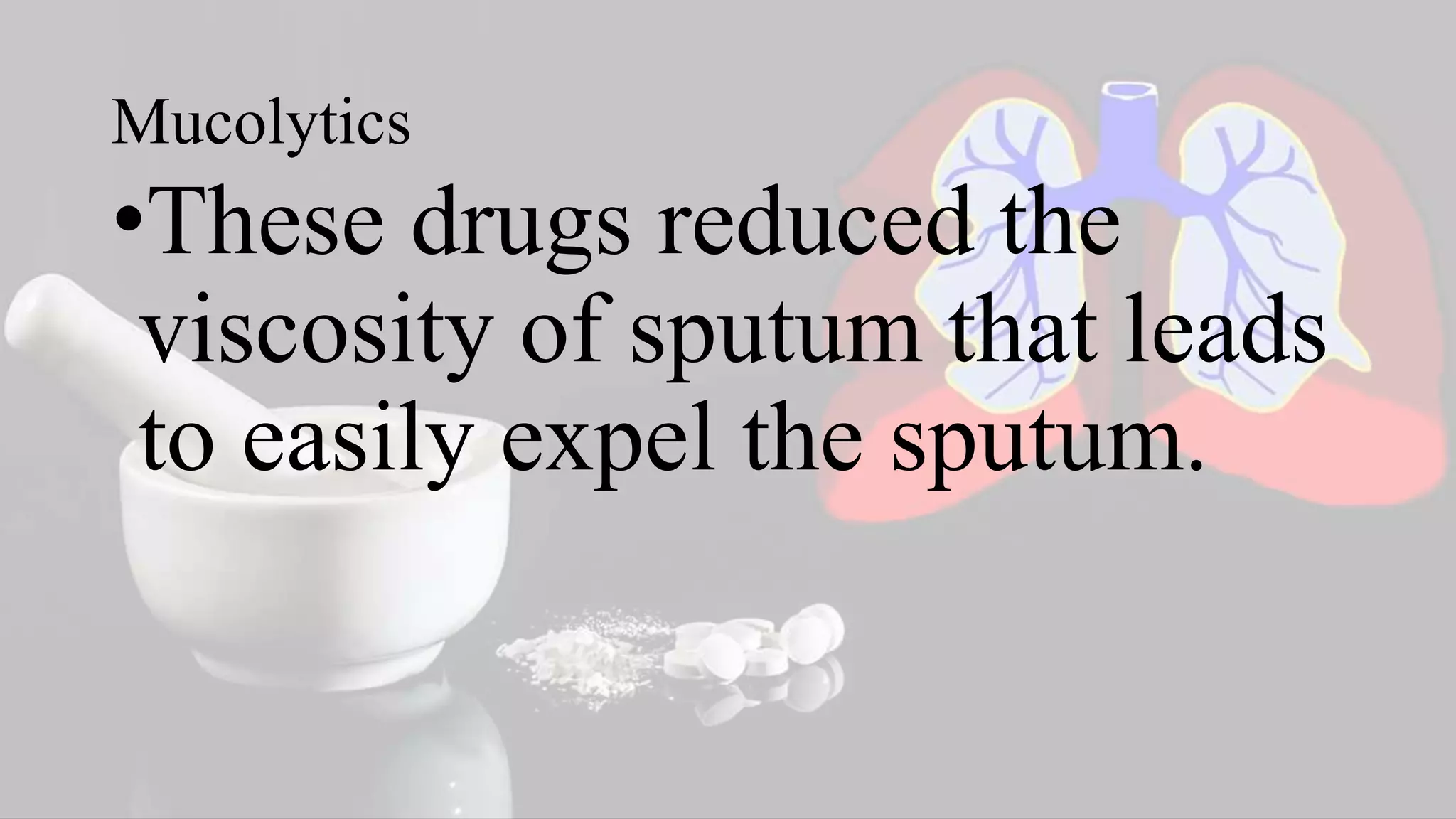 Drugs used on respiratory system | PPTX