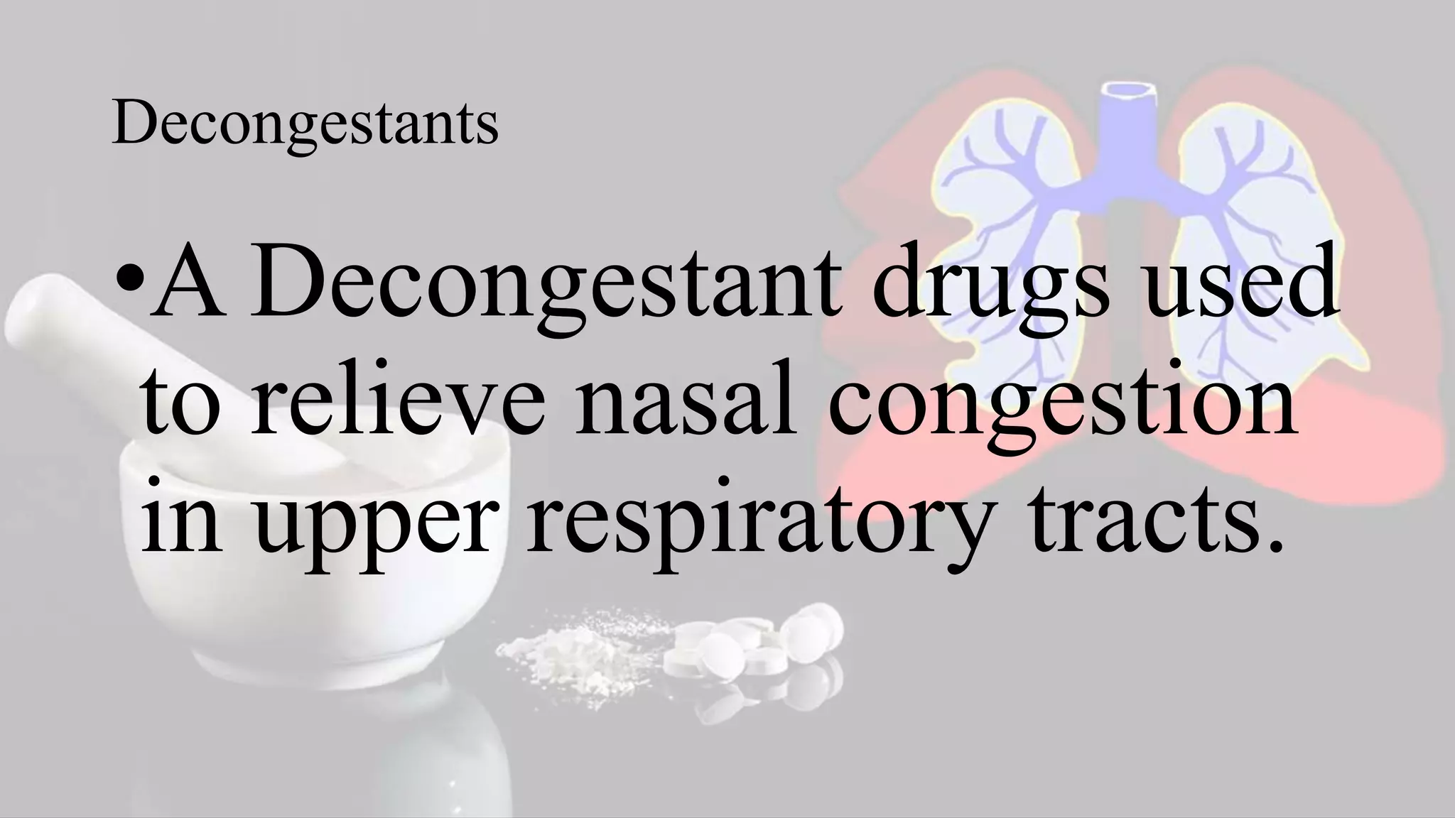 Drugs used on respiratory system | PPTX
