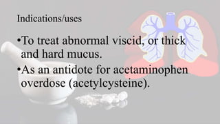 Drugs used on respiratory system | PPTX