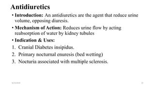 Drugs used on urinary system | PPTX