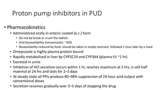 Drugs used to treat peptic ulcer disease | PPT