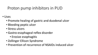 Drugs used to treat peptic ulcer disease | PPT