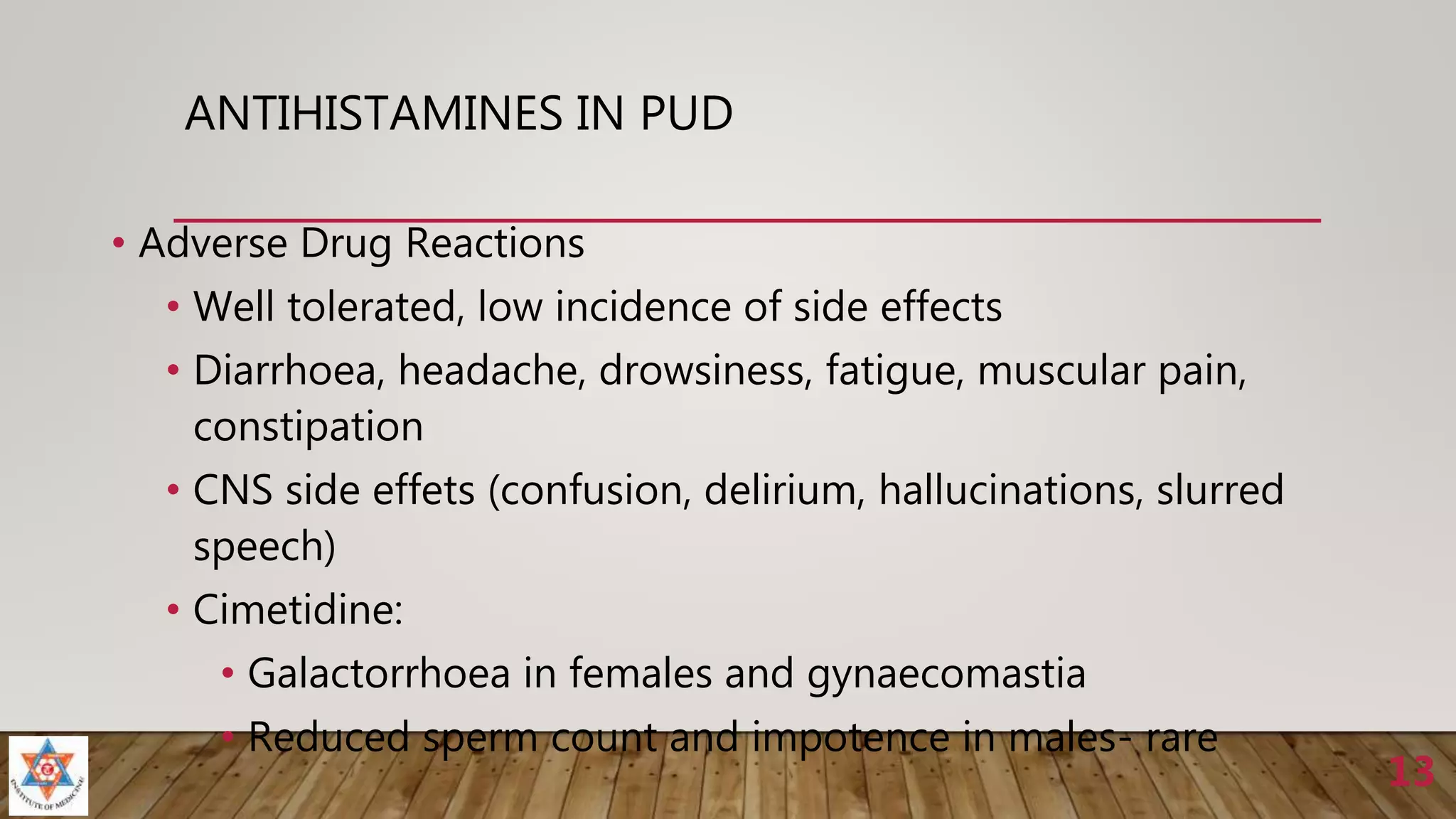Drugs used to treat peptic ulcer disease | PPTX