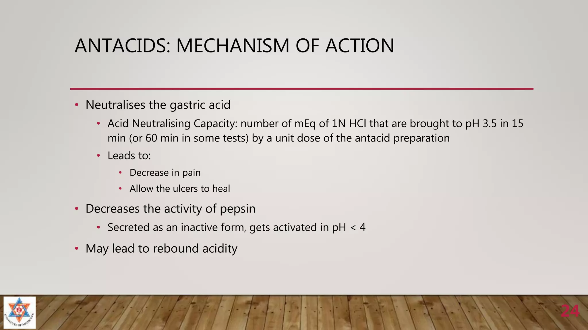 Drugs used to treat peptic ulcer disease | PPTX