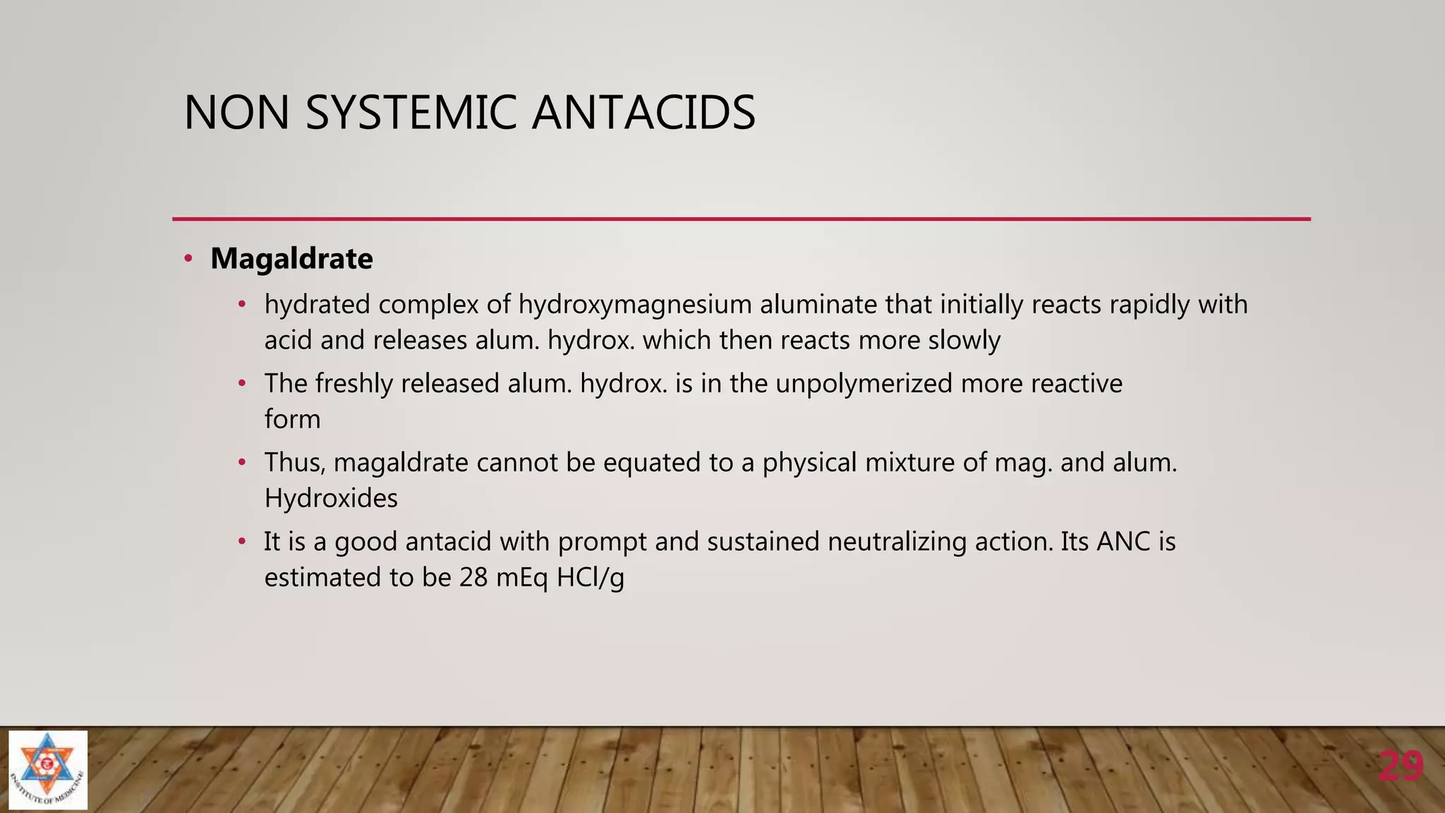 Drugs used to treat peptic ulcer disease | PPTX