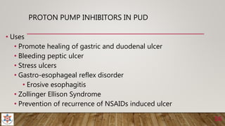Drugs used to treat peptic ulcer disease | PPTX