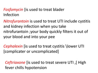 drugs used UTI.pptx