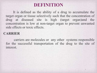 Drug targeting sd | PPTX