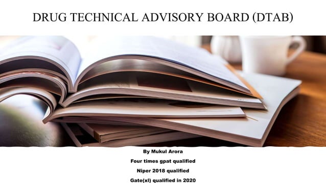 Drug technical advisory board (dtab) | PPTX | Pharmaceutical Drugs ...