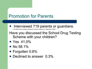 POLS 7050: School Drug Testing Scheme | PPT