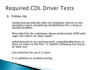 Drug testing presentation slide share | PPSX
