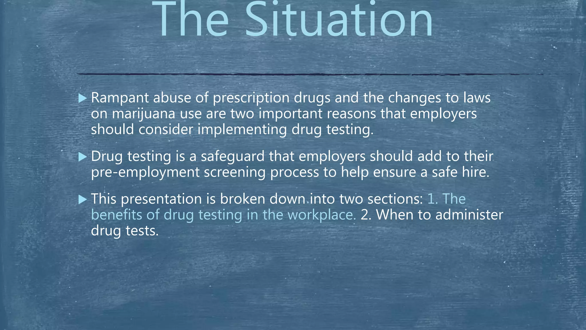 Employee Drug Testing | PPTX