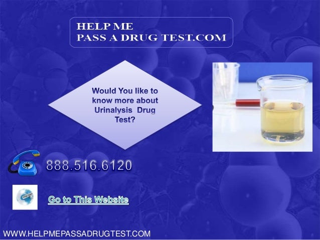 Drug Test : Passing Your Urinalysis Disclaimer