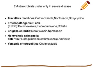 DRUG THERAPY against the disease of diarrhoea. | PPT